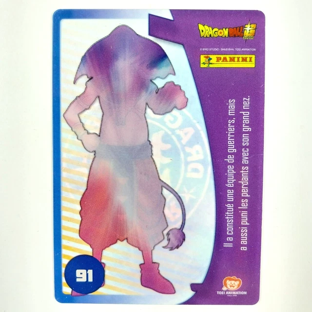 CARTE DRAGON BALL Super Trading Cards N°91 Rumsshi Univers 10 Panini Fr ...