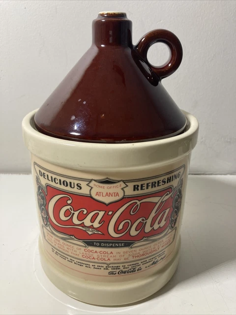 COCA-COLA SYRUP LABEL Jug Cookie Jar 1993 £32.98 - PicClick UK
