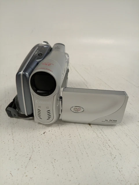 CANON DC100 DVD Camcorder Flip Out Disc Compartment With Bag Working £9 ...