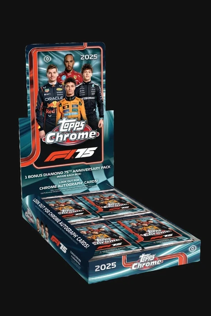 TOPPS CHROME FORMULA 1 F1 2025 Hobby Box - Sealed - PRE ORDER $495.00 ...