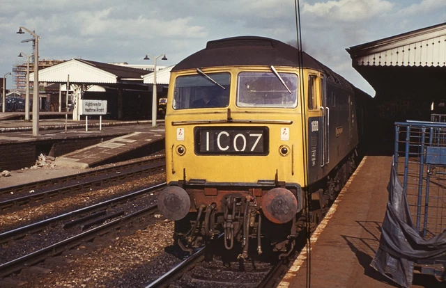 ORIGINAL SLIDE . BR Class 47 Diesel D1660 'CITY OF TRURO' . Reading ...