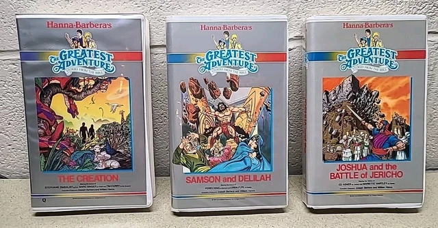 HANNA-BARBERA'S THE GREATEST ADVENTURE Stories from the Bible VHS Lot ...