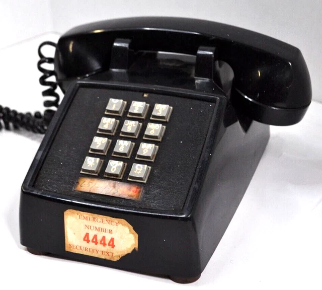 1980'S ITT VINTAGE Touch Tone Telephone - Black - Pre Owned - Works £17 ...