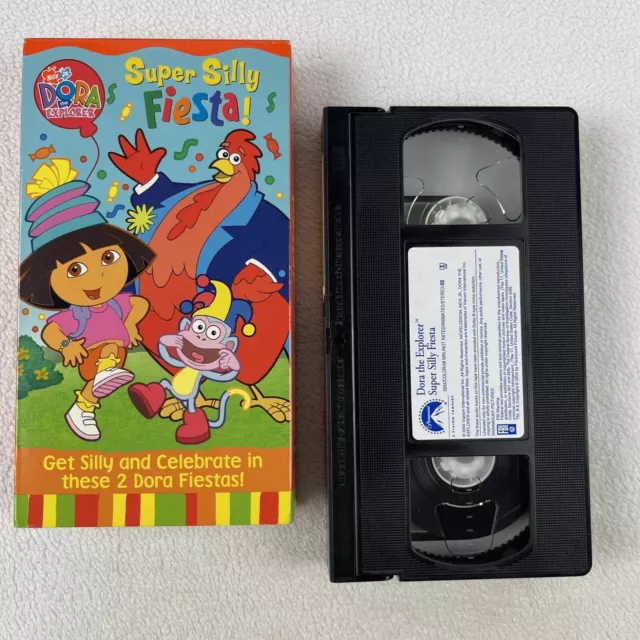 Nick Jr Dora The Explorer Super Silly Fiesta Vhs Video Tape Nickelodeon
