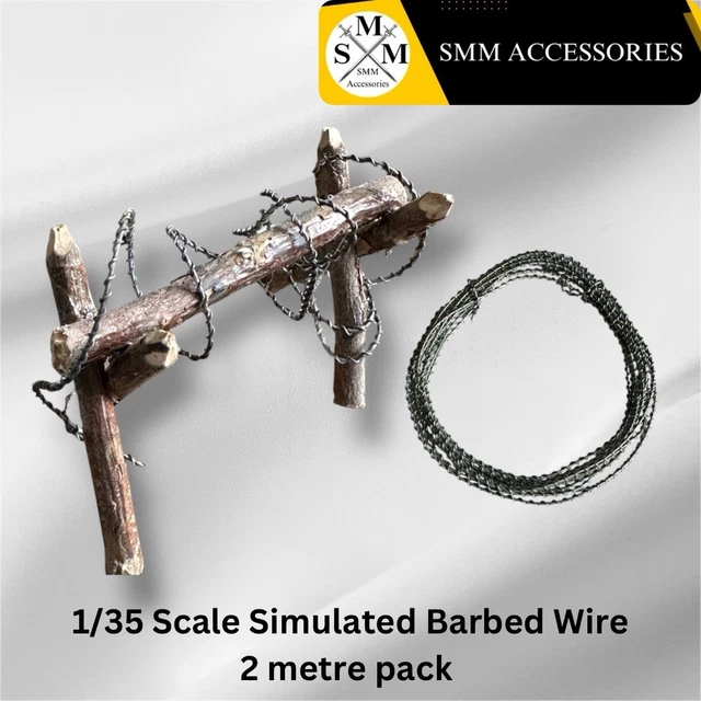 1/35 SCALE WW1/WW2 Simulated Barbed Wire Diorama Accessory #BW (Wire ...