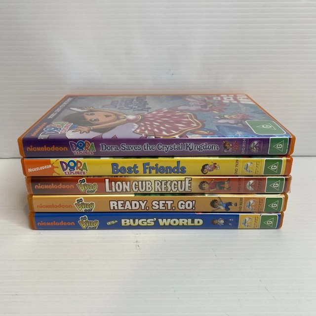 DORA THE EXPLORER AND GO DIEGO GO! Bulk Lot Of 5 DVDS Region 4 PAL Bugs ...