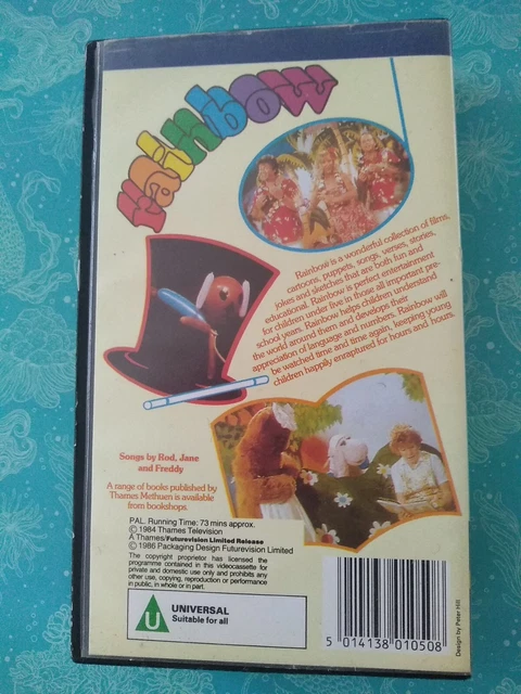 RAINBOW 1986 VHS Video - Bungle Zippy George Rod Jane And Freddy ...