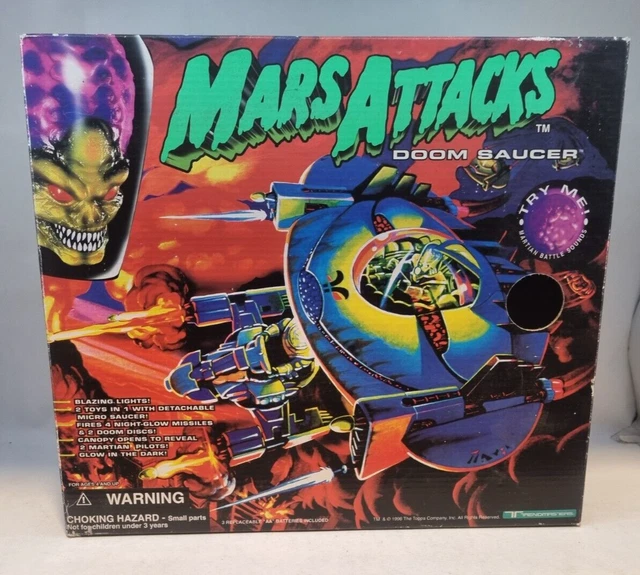 1996 TRENDMASTERS - MARS ATTACKS MARTIAN DOOM SAUCER in Box EUR 51,94 ...