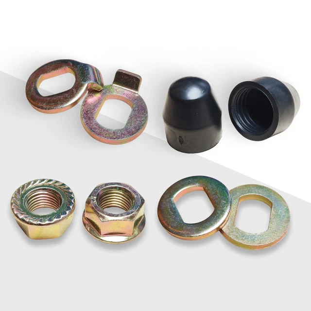 EBIKE M14 NUTS Hub Motor Axle Lock Nut Lock Washer Spacer Nut Cover Kit ...