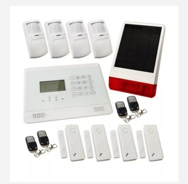SENTRY PRO GSM Wireless Home Security Burglar Alarm System Mains ...
