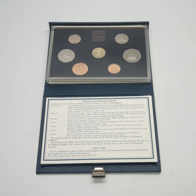 ROYAL MINT 1985 United Kingdom UK Proof Coin Collection Set £20.00 ...