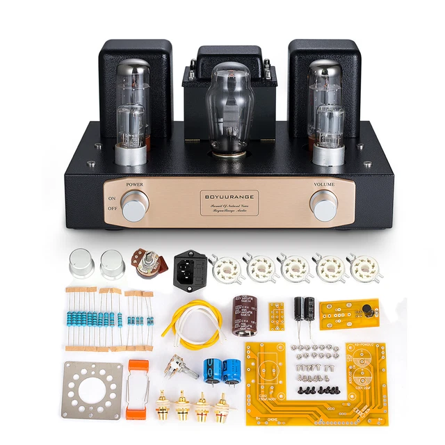 HIFI EL34 VALVE Tube Power Amplifier Single-ended Stereo Audio Amp DIY ...