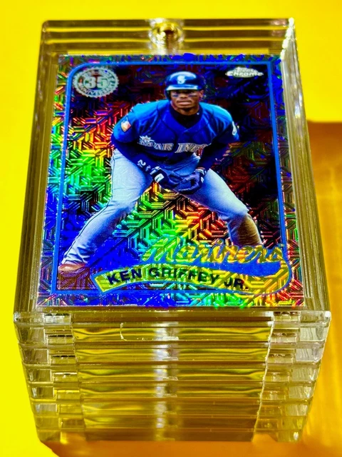 KEN GRIFFEY JR RARE CHROME MOJO REFRACTOR TOPPS CHROME SPECIAL 35TH ...