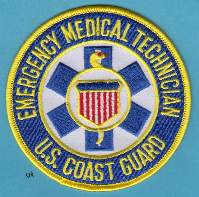 US COAST GUARD Uscg Emt Emergency Medical Technician Patch Paramedic £6 ...