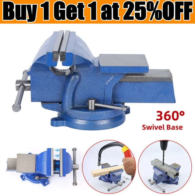 4-6& HEAVY DUTY Bench Vice Swivel Base Workshop Engineers Vice Vise ...