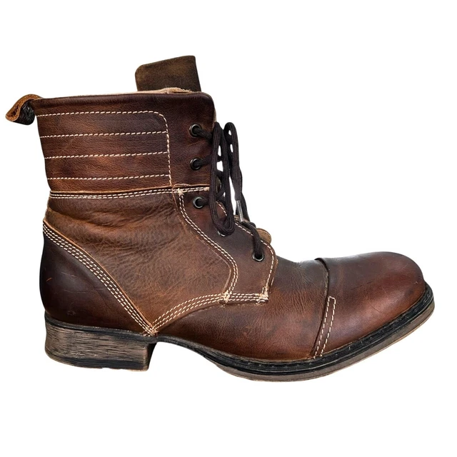 BED STU MEN’S Den Brown Leather Lace Up Chukka Boots Size US 12 £98.85 ...