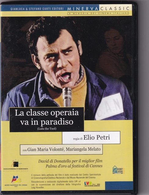 LA CLASSE OPERAIA VA IN PARADISO DVD Gian Maria Volonté Mariangela ...
