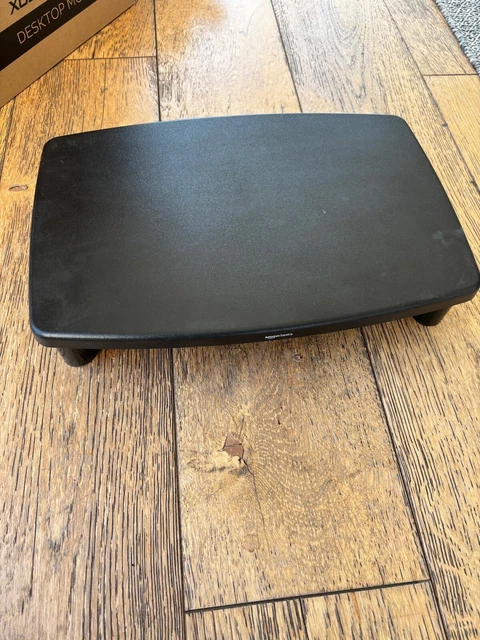 AMAZON BASICS RECTANGULAR Adjustable Computer Monitor Riser Desk Stand ...