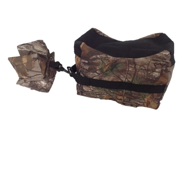REALTREE RIFLE/AIR GUN Front And Rear Rest Bench Bag Hunting Shooting ...