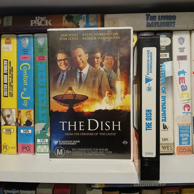 2000 THE DISH- Roadshow Vhs Sam Neill- Big Box Ex Rental Sam Neill ...
