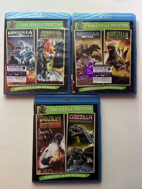 THE TOHO GODZILLA Collection! Blu-Ray Lot of 3 - 2 Sealed / 1 played ...