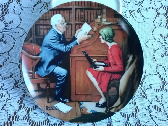*DER PROFESSOR* VON "Norman Rockwell" Heritage-Teller: "Wurde 1986" von ...