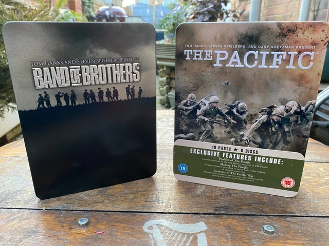 BAND OF BROTHERS dvd box set tin and the pacific dvd tin set £16.32 - PicClick UK