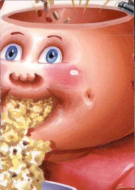 2021 GARBAGE PAIL Kids FOOD FIGHT Booger noir Janet PLANET #89b EUR 1 ...