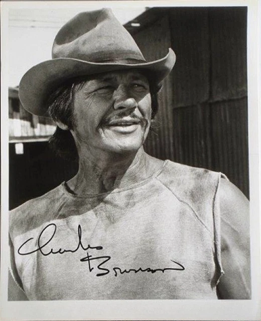 TRÈS RARE PHOTO de Charles Bronson dédicacée à la main EUR 50,00 ...
