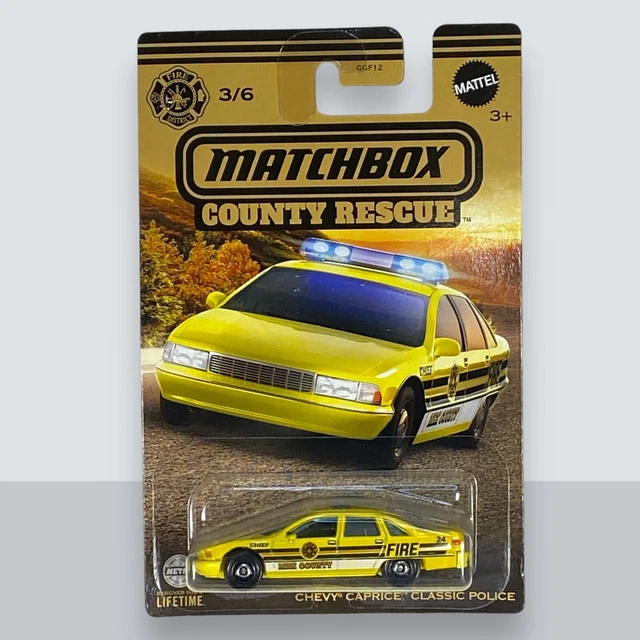 MATCHBOX CHEVY CAPRICE Classic Police - Matchbox County Rescue Series 3 ...