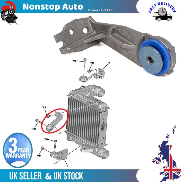 INTERCOOLER RADIATOR BRACKET Center Holder For PEUGEOT Partner ...