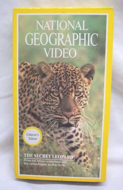 VINTAGE NATIONAL GEOGRAPHIC THE SECRET LEOPARD VHS VIDEO 1988 Jungle £ ...