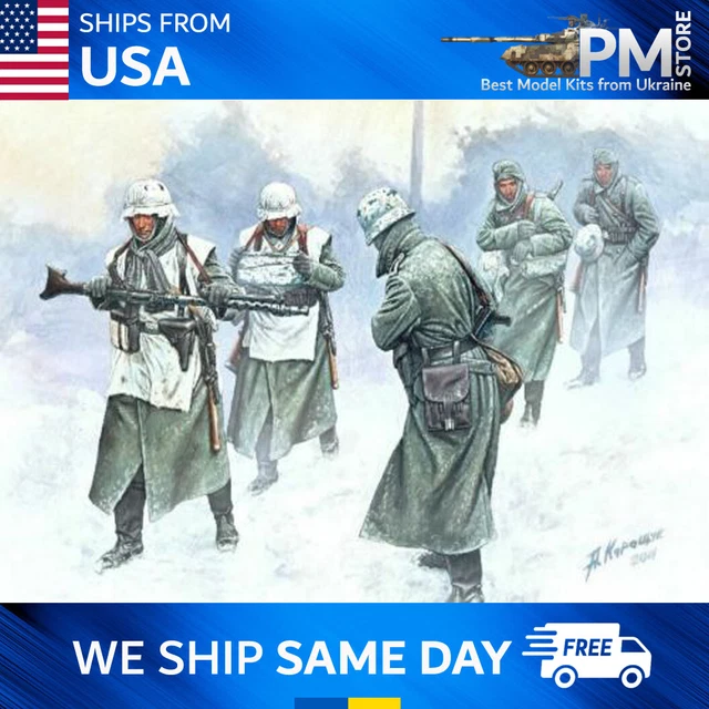 MASTER BOX 35103 German Infantry Cold Wind WWII Plastic Model Scale 1/ ...