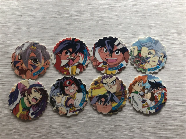 TAZOS BEYBLADE MEGA Spinners - 2003 - Matutano - Lote 18 Pogs Caps EUR ...