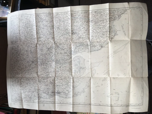 ORIGINAL WW1 1914 Training Map, Essex War Office British Army £19.00 ...