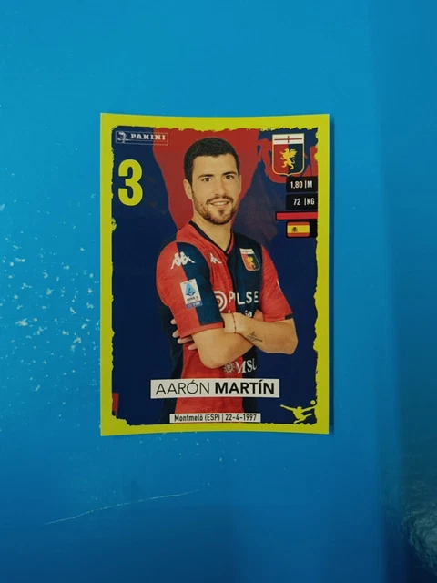 FIGURINA CALCIATORI PANINI 2023-2024 New N 163 Aaron Martin Genoa EUR 1 ...