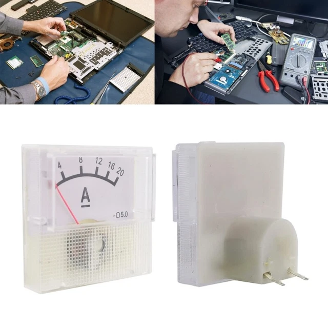 ANALOG AMPEREMETER DC0-20A Panel Meter Mechanical Current Meter ...