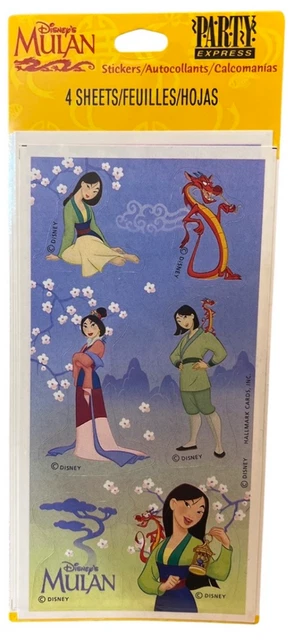 DISNEY'S MULAN PARTY Express 4 Sheets Dragon Asian themed £12.88 ...