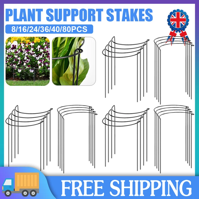 NEW ROUND METAL Plant Supports Stake For Peonies Hydrangea Strong ...