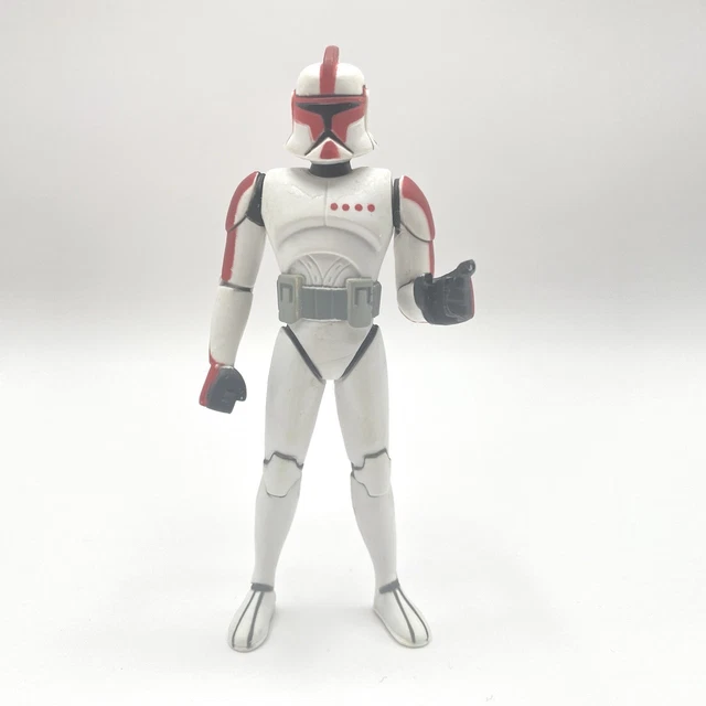 STAR WARS CLONE Trooper Captain (Red) Wars Animated Series Cartoon 2005 ...