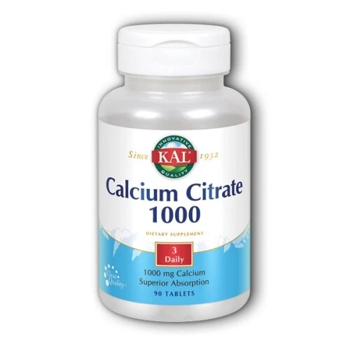 CALCIUM CITRATE 1000 90 Tabs by Kal £19.44 - PicClick UK