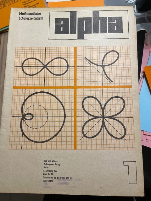 ALPHA REVUE MATHÉMATIQUE Élèves N°1 1974 RDA Volk Wissen EUR 2,95 ...