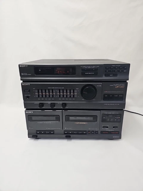 SONY LBT-V302 VINTAGE Hi Fi System Spares or Repair on Cassette Deck ...