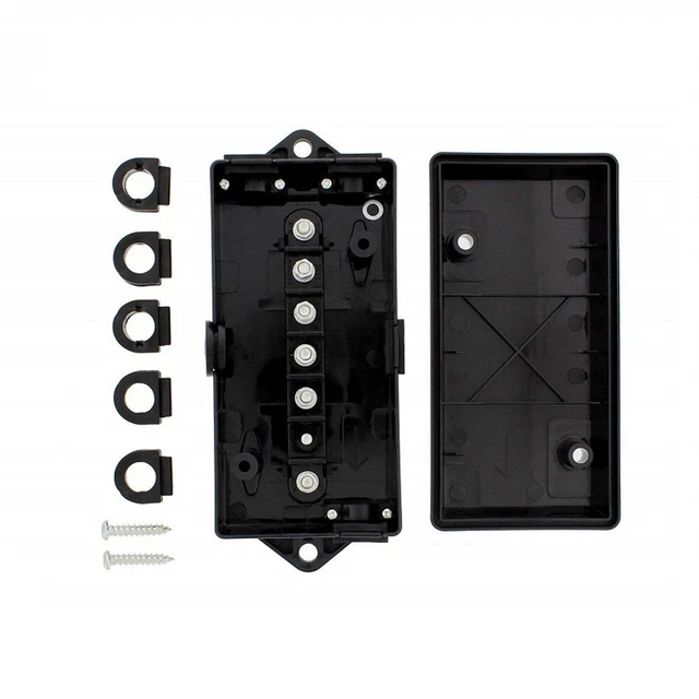 7 GANG TRAILER Wire Connector Junction Box 7 Pole Cable Connection Box ...