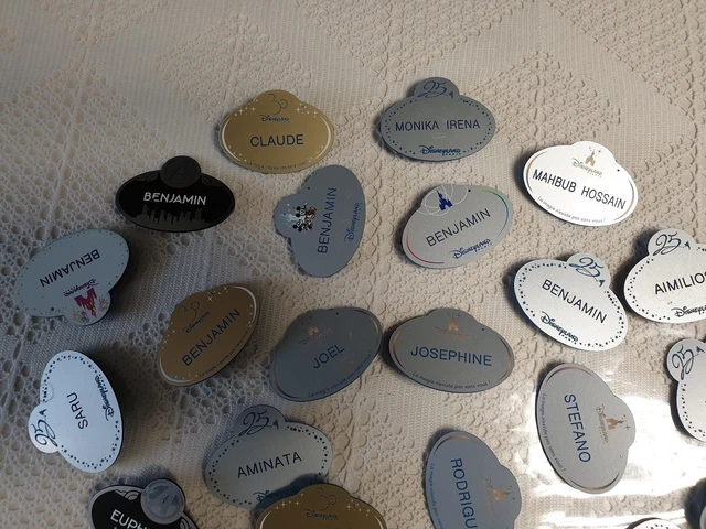 NAME TAG NAMETAG DISNEYLAND PARIS CAST MEMBER nombreux prénoms vintages ...