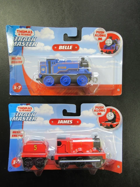 THOMAS & FRIENDS Trackmaster Push Along Metal Train Lot James and Belle ...