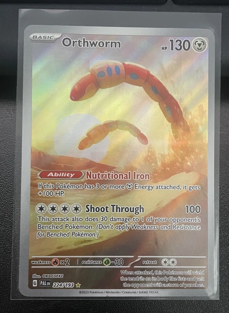 POKÉMON TCG PALDEA Evolved Orthworm 224/193 - Illustration Rare NM $5. ...