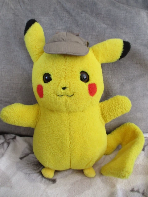 DETECTIVE PIKACHU PLUSH Soft Toy (20cm) Pokemon Teddy Kids Nintendo ...
