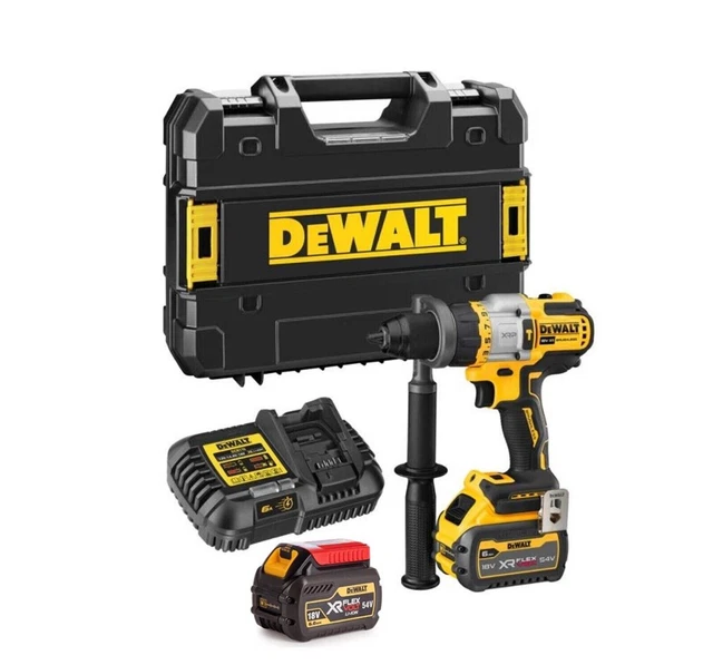 DEWALT 18V XR Brushless XRP 3-Speed Heavy-Duty Combi Drill - DCD999T2 - 6.0ah £366.00 - PicClick UK