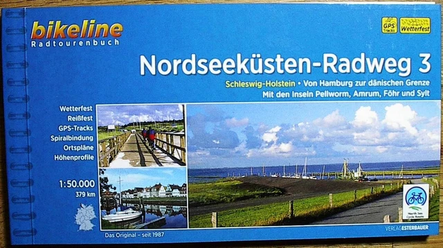 BIKELINE RADTOURENBUCH &NORDSEEKÜSTEN-RADWEG 3", gebraucht, sehr guter Zustand EUR 5,00 ...